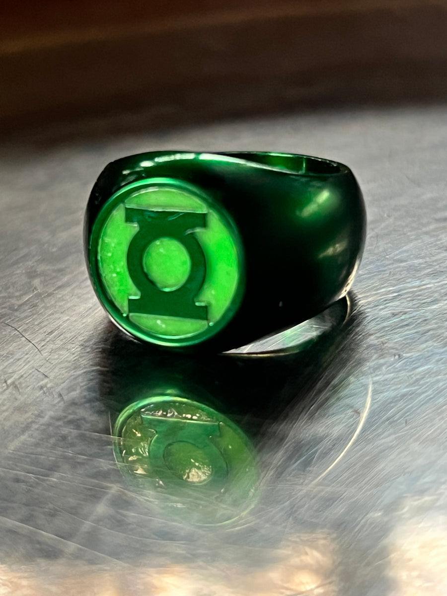 Anodized DARK GREEN GL Willpower Ring – The Ring Foundry
